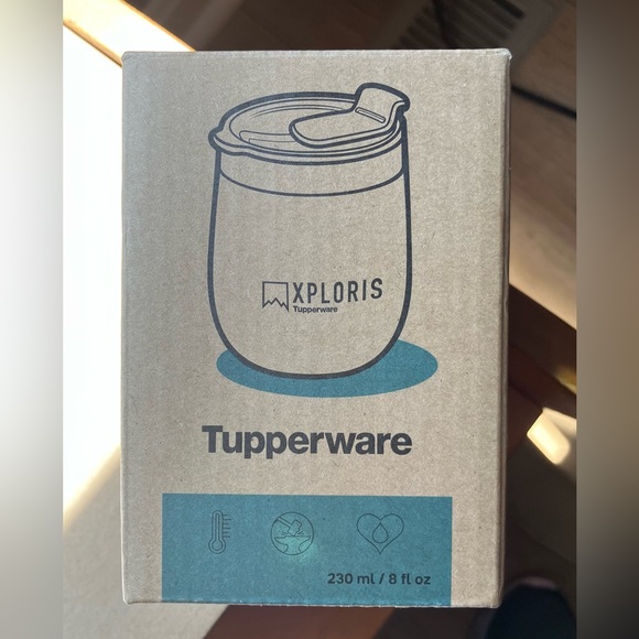 Tupperware | Dining | Tupperware Xploris Thermal Tumbler 8oz Light Blue ...